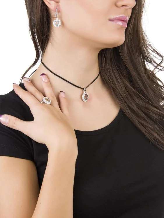Set nakita - minđuše, ogrlica i prsten