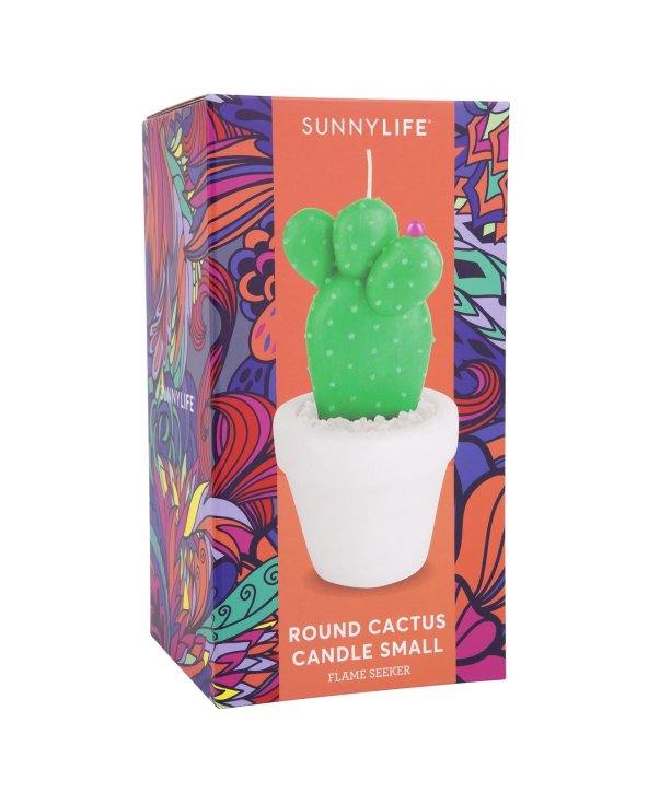 Round Cactus Candle Small