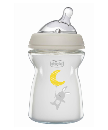 Chicco Staklena Natural Feeling flašica za bebe 250ml 0m + - A073736