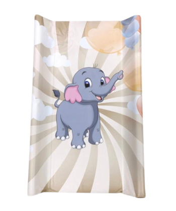 Deksi tvrda podloga za presvlačenje bebe Happy Elephant Beige 78x50 cm