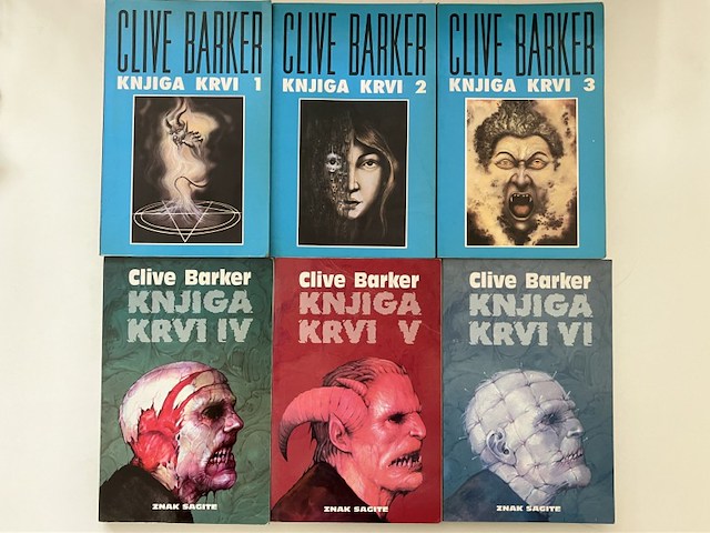 Clive Barker, Klajv Barker, Knjiga krvi, 1-6