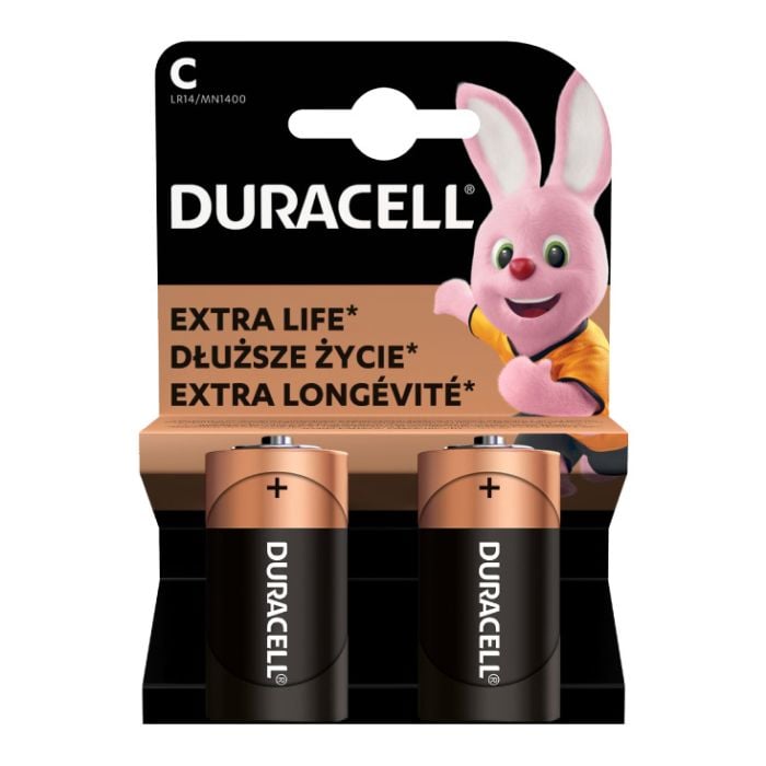 Duracell alkalne baterije C DUR-LR14/BP2
Duracell alkalne baterije C DUR-LR14/BP2