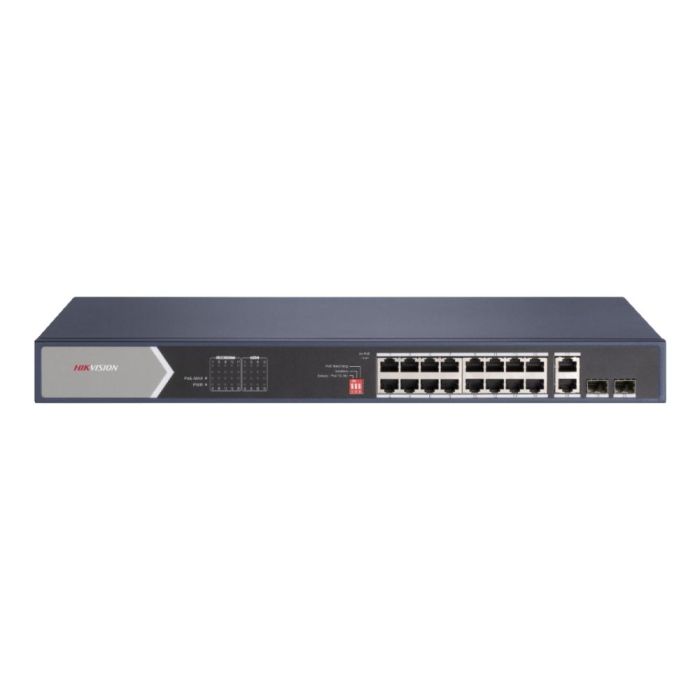 HikVision DS-3E0520HP-E 16-portni gigabitni PoE switch sa 2 fiber optička porta
HikVision DS-3E0520HP-E 16-portni gigabitni PoE switch sa 2 fiber optička porta