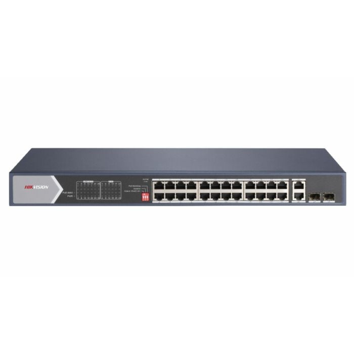 HikVision DS-3E0528HP-E 24-portni gigabitni PoE switch + 2 SFP
HikVision DS-3E0528HP-E 24-portni gigabitni PoE switch + 2 SFP