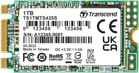 TRANSCEND 1TB M.2 2242 TLC TS1TMTS425S