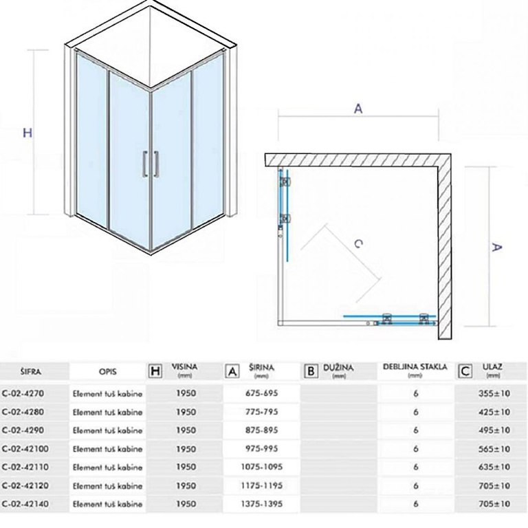 KABINA 100 1/2 ATLAS ELEMENT