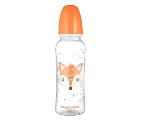 Canpol babies flasica cute animals 250ml (11/841) - orange ( 11/841_ora )