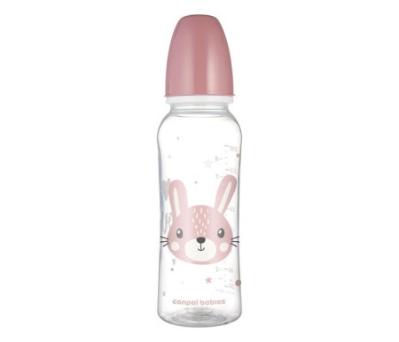 Canpol babies flasica cute animals 250ml (11/841) - pink ( 11/841_pin )