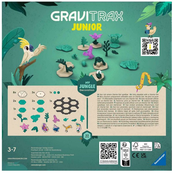 Ravensburger društvena igra – Gravitrax Junior dodatak Jungla RA23747