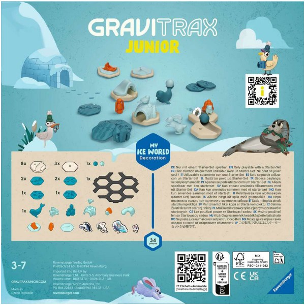 Ravensburger društvena igra – Gravitrax Junior dodatak severni pol RA23748