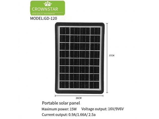 Solarni Panel 15W - Multifunkcionalni