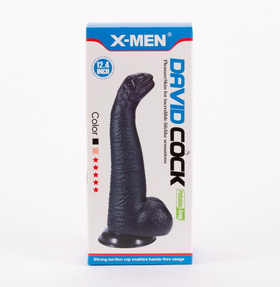 X-MEN David's 12.4inch Cock Black XMEN000255