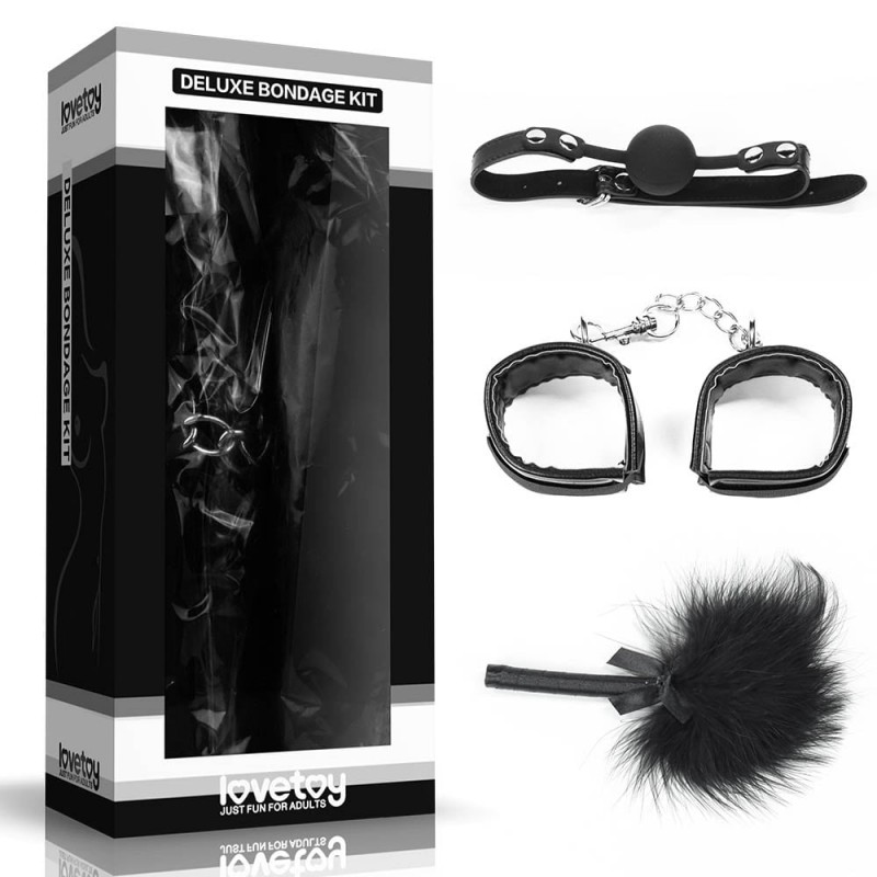 Deluxe Bondage Kit Black III LVTOY00631