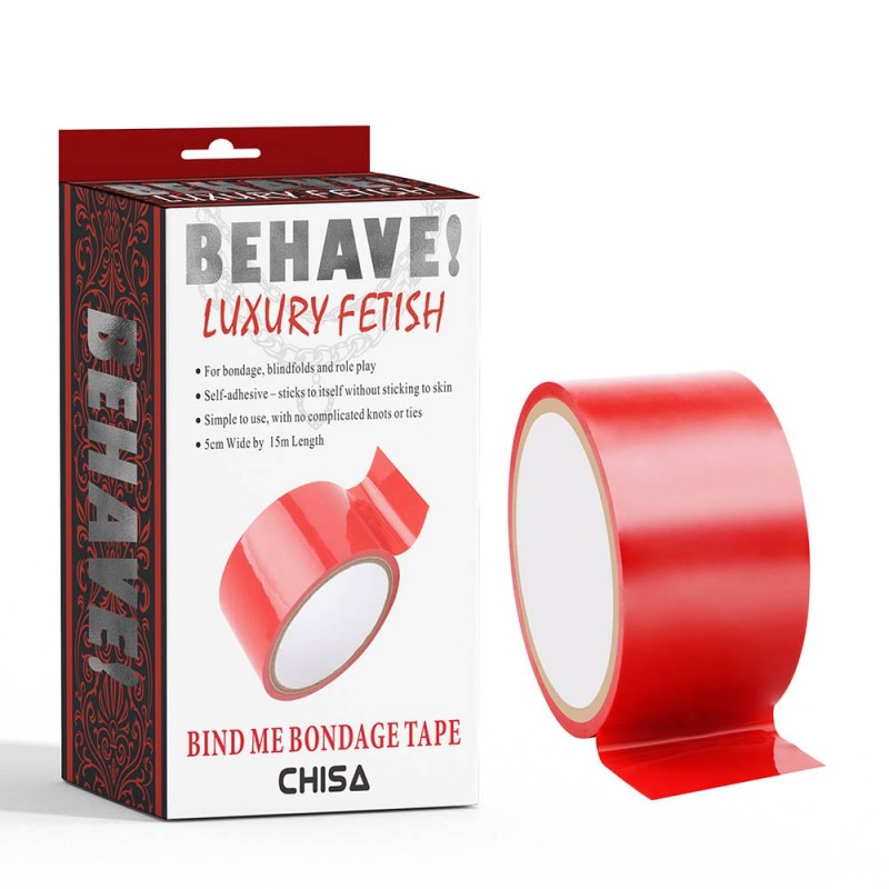 Bind Me Bondage Tape-Red CN 887430925
