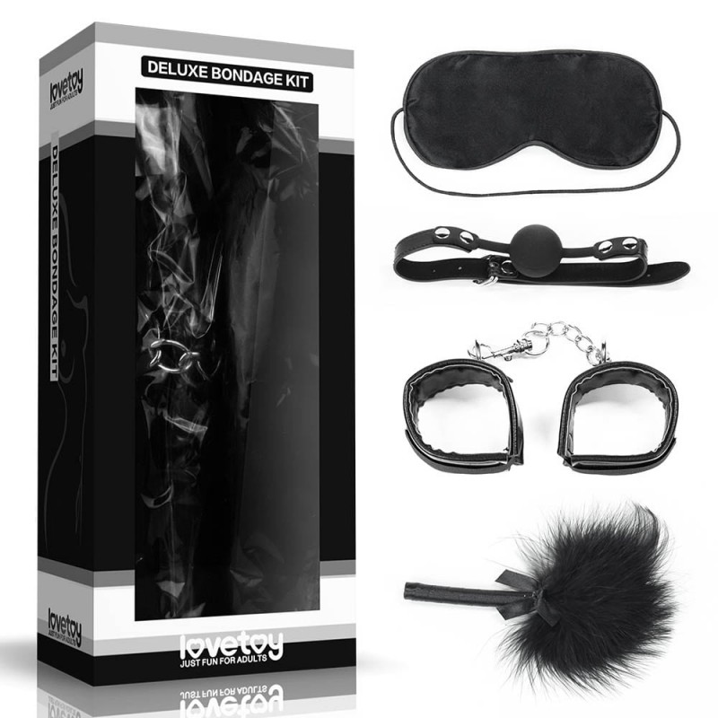 Deluxe Bondage Kit Black IV LVTOY00632