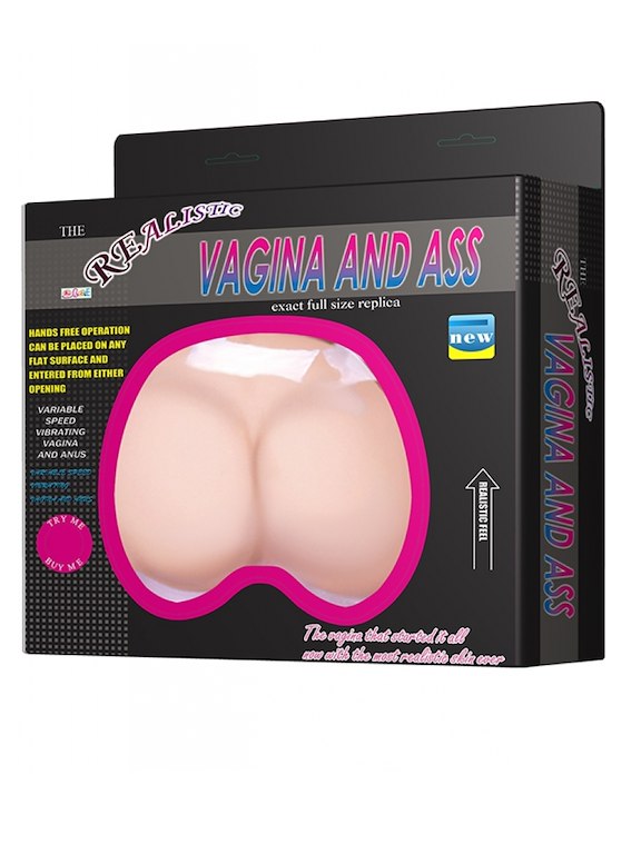 Realistična vagina i anus sa vibracijom D0761/ 5476