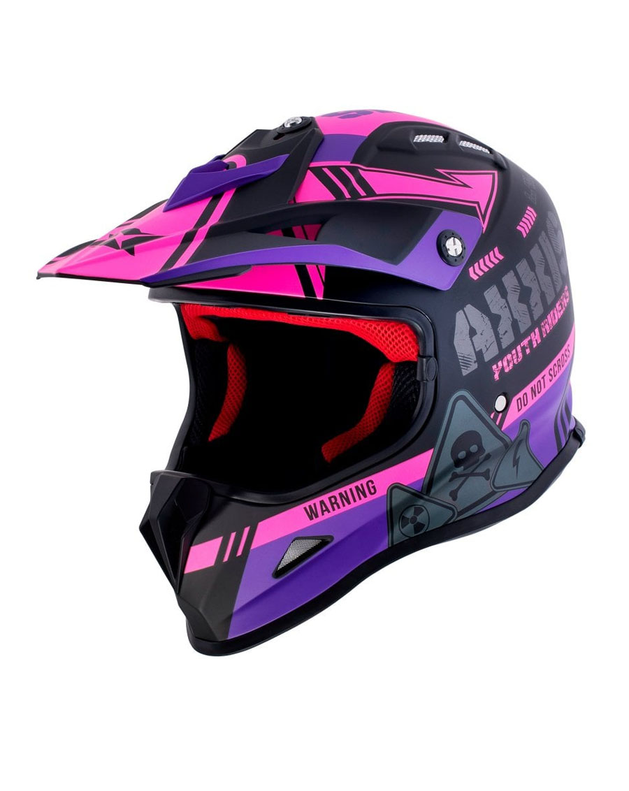 AXXIS dečija kaciga Mx-kids Wolverine B8 pink mat