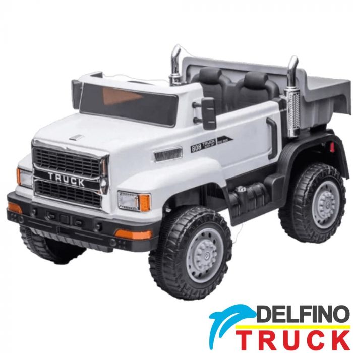 Kamion kiper na akumulator za decu Delfino Truck 6199 4x4 Beli