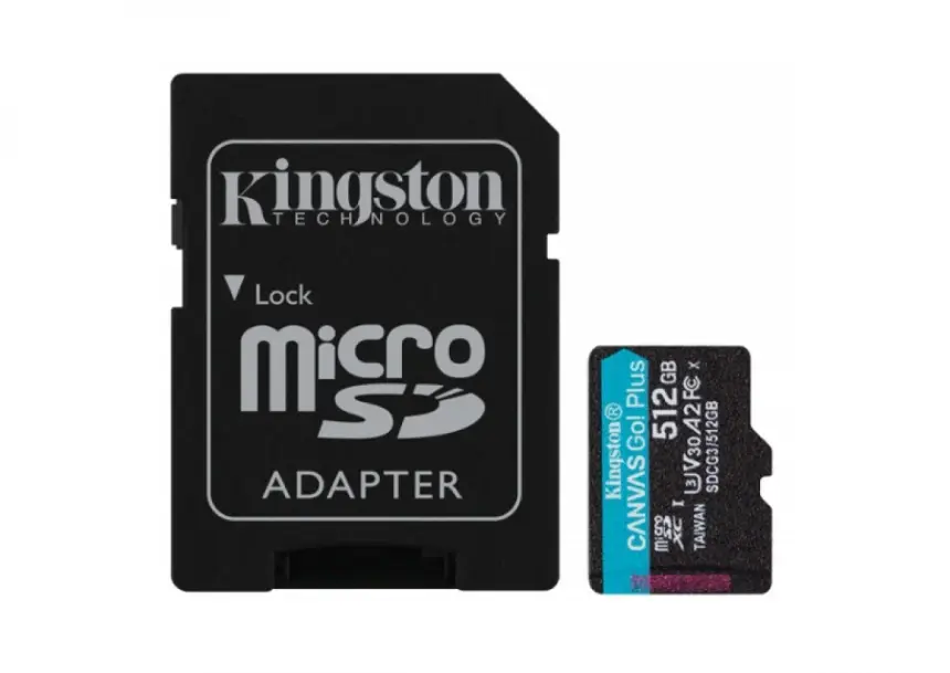 Micro SDXC Kingston 512GB SDCG3/512GB, sa adapterom