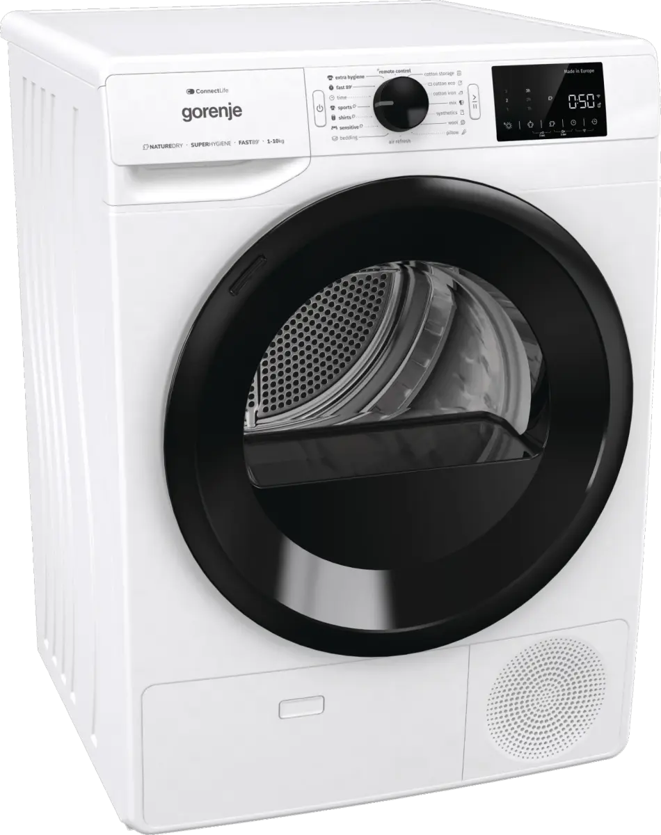 Gorenje 12/GNLWIFI DPNE Mašina za sušenje veša, 10kg, 800W, Bela