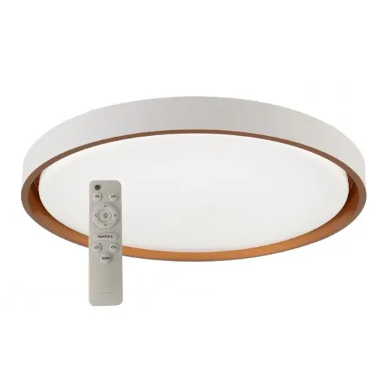 Mitea Lighting M205519 Plafonjera sa Daljinskim, 2x60W, 3000~6500K, LED, Ø500mm, Belo-Zlatna