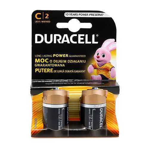 Baterija alkalna 1.5V C LR14 blister 45323 Duracell