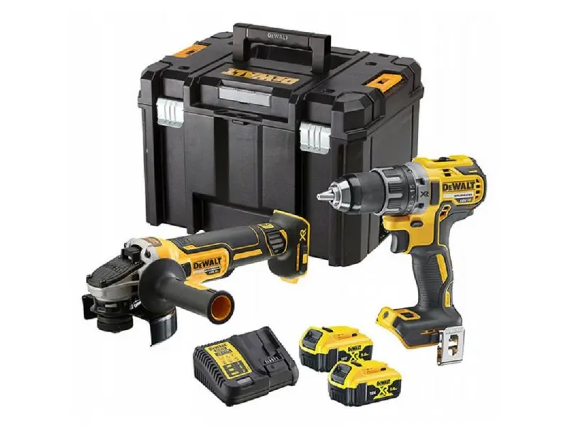 DEWALT DCK2020P2T Akumulatorski set bušilica-odvijač i brusilica