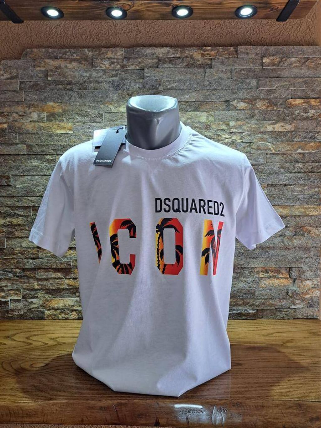 Men's T-shirt Dsquared2, L (EU 40), 2XL (EU 44), bоја - Siva