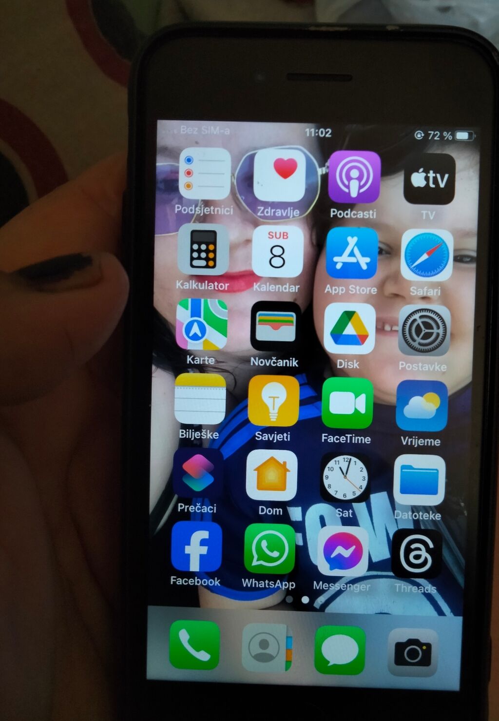 Apple iPhone iPhone 8, 64 GB, Crn, Garancija, Otisak prsta, Face ID