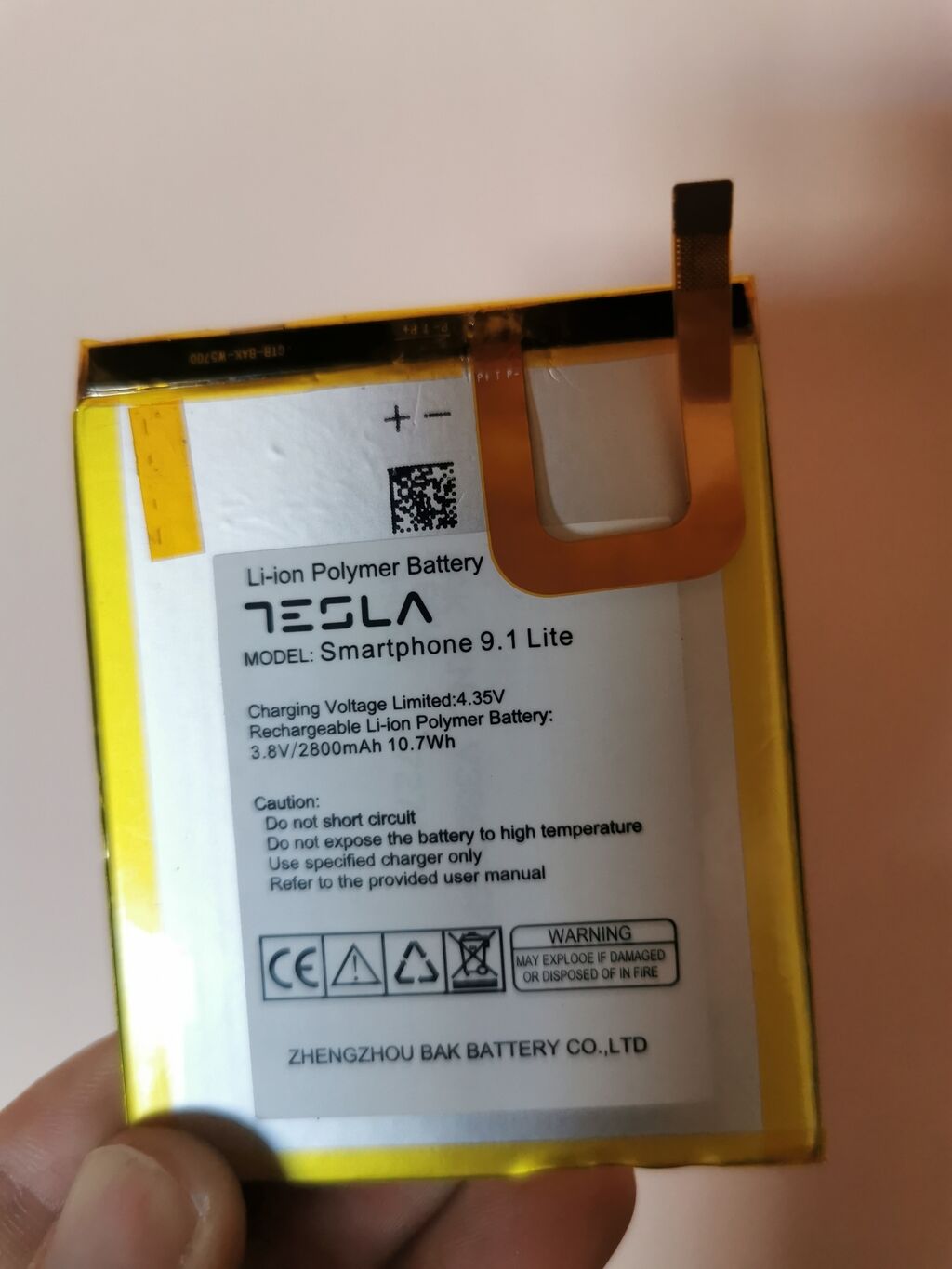 Baterija za telefon Tesla 9.1 lite, nova, ispravna, cena 1000 dinara