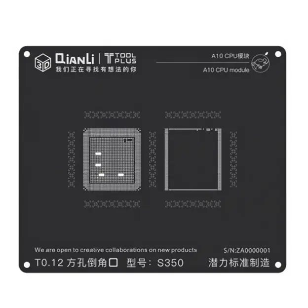 BGA sito Qianli ToolPlus 2D iBlack CPU modul za Iphone 7G A10 S350