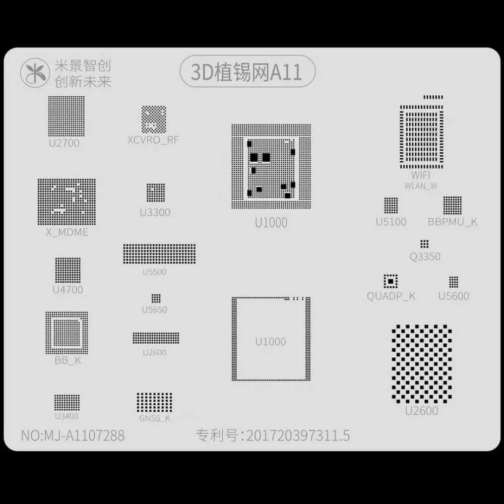 BGA Sito za Iphone 8 3D A11