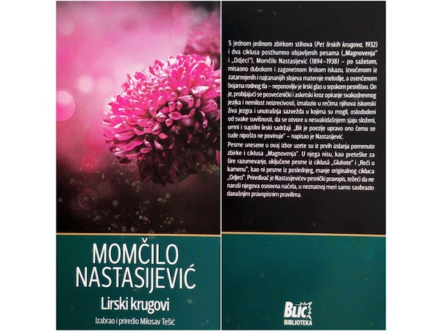 Momčilo Nastasijević- Lirski krugovi