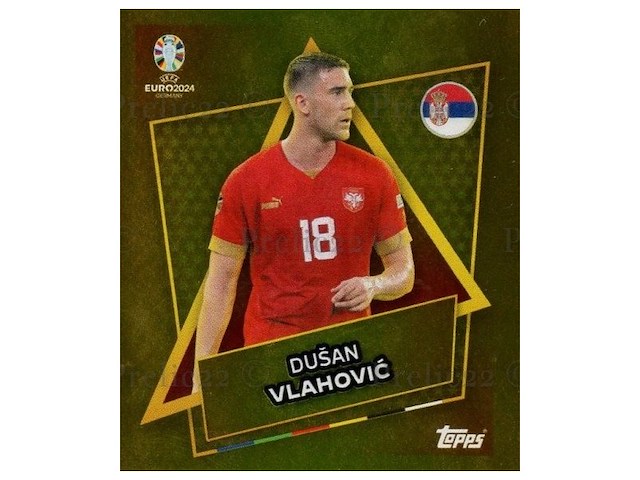EURO 2024 Germany SRB SP Dušan Vlahović, bez potpisa
