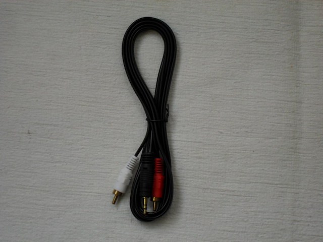 KABL 2 RCA/1 dzek 3.5mm muski stereo (No:3)