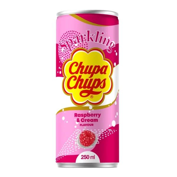 Chupa Chups, gazirano bezalkoholno piće sa ukusom maline i krema, 250ml