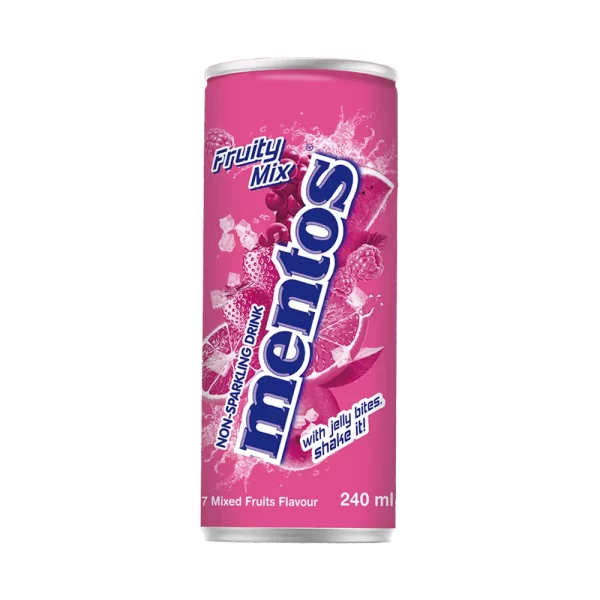 Mentos, negazirano bezalkoholno piće sa ukusom voćnog miksa, 240ml