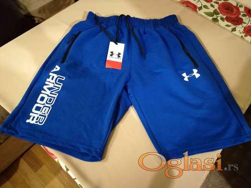 Nove muske pamucne markirane bermude Under Armour 2XL 3XL Plave Novo