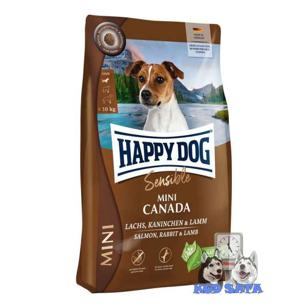 Happy Dog Sensible Mini Canada Hrana Za Pse, Losos, Zec i Jagnje