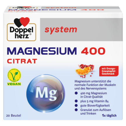 Doppelherz system
MAGNEZIJUM 400 CITRAT