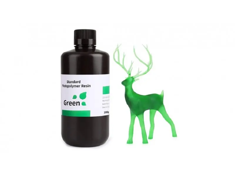 ELEGOO Standard Resin, 1kg, Clear Green