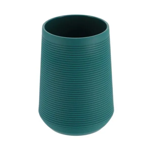 Tendance Čaša za četkice pruge 10.5cm abs tamno zelena (61111142)