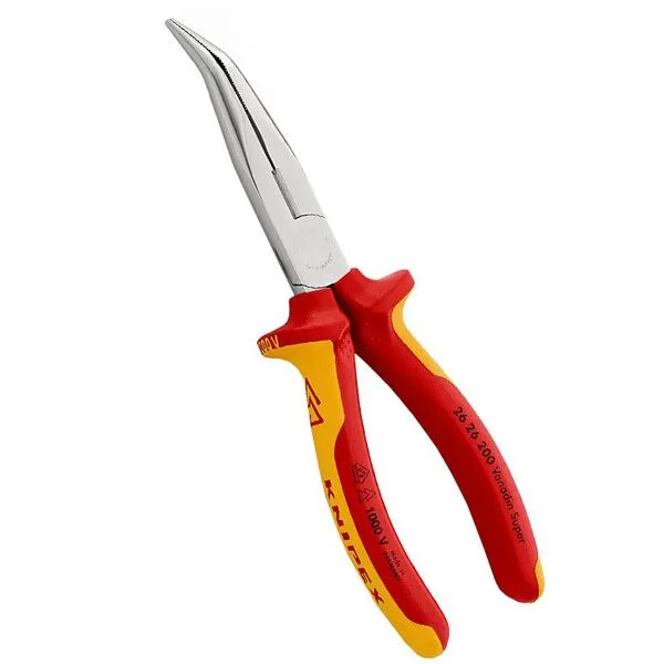 Knipex špicangle krive 200mm VDE 1000V 1628 (2626200)