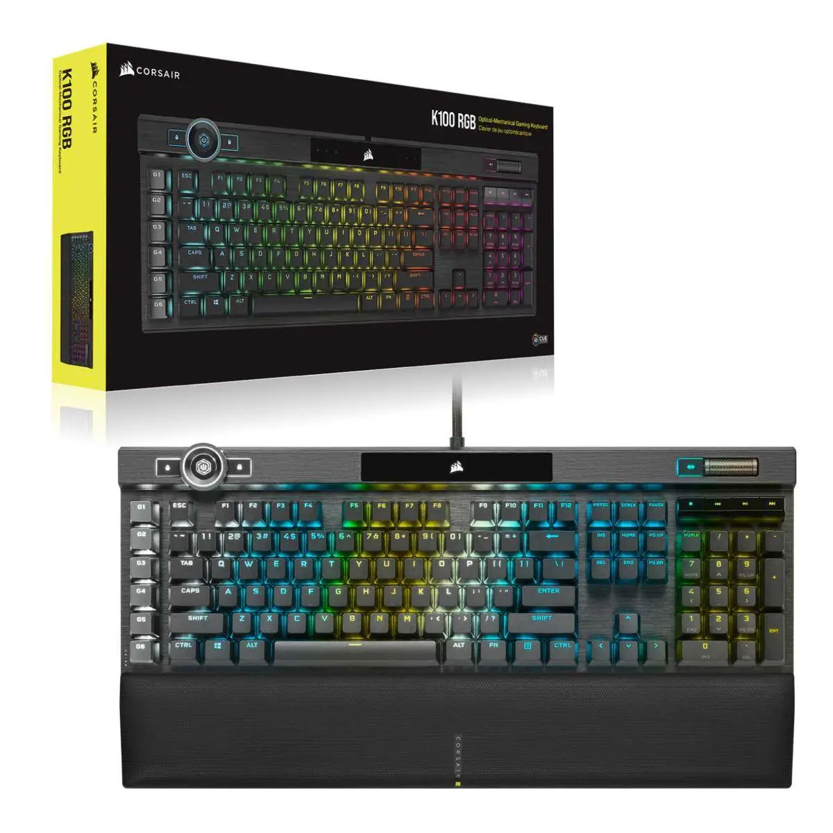 CORSAIR Gaming tastatura K100 RGB Optical mehanička RGB crna