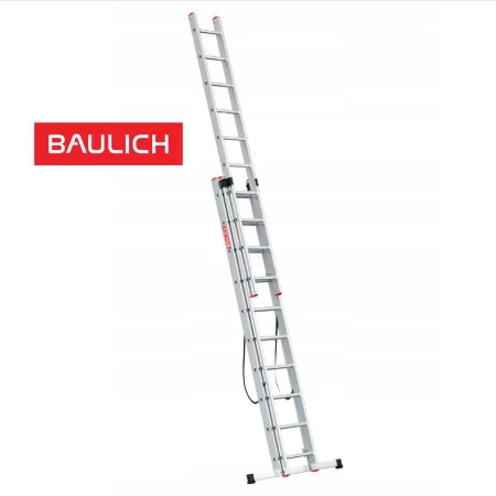 BAULICH 3x10 Trodelne Aluminijumske Merdevine PRO - 5,4m