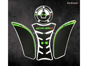 STIKERI - Kawasaki ER6N Carbon Tank pad - cep-bočni - 2381