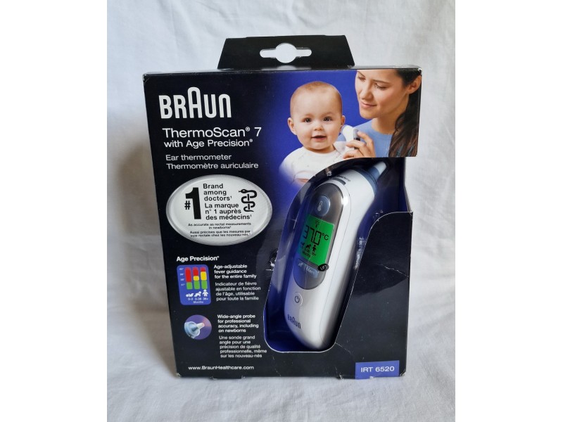 Braun ThermoScan 7 Termometar za bebe (Bel