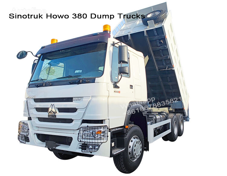 Novi Sinotruk Howo 380 Tipper Dump Trucks for Sale in Zambia kiper