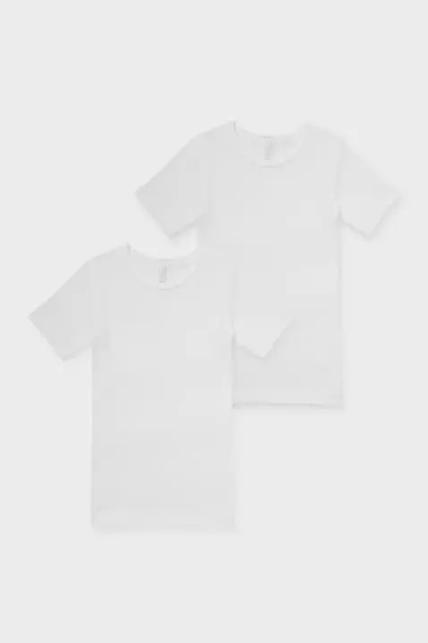 C&A Majice za dečake, 2 komada, Bele