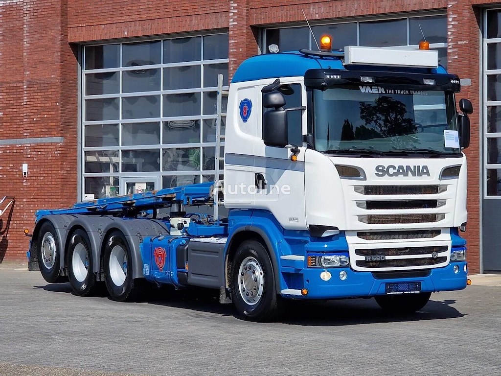 Scania R520 V8 8x4*4 - Cable system - Steering axle - Euro 6 - Leather kamion sa kukom za podizanje tereta